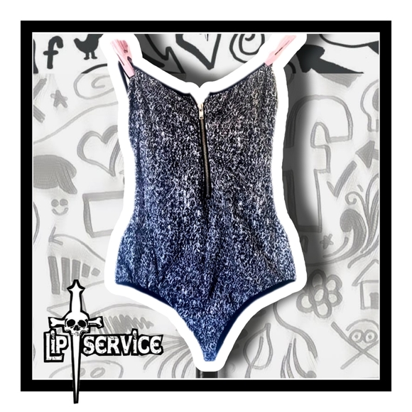 Lip Service | Tops | Rare Vtg Lip Service Cult Noise Pattern Black ...